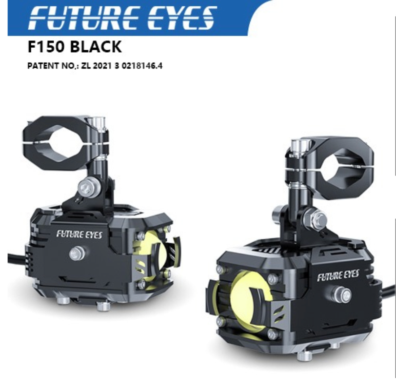 Future Eyes F150 – 4-Mode 60W Pan-Tilt Motorcycle Auxiliary Light (IPX ...