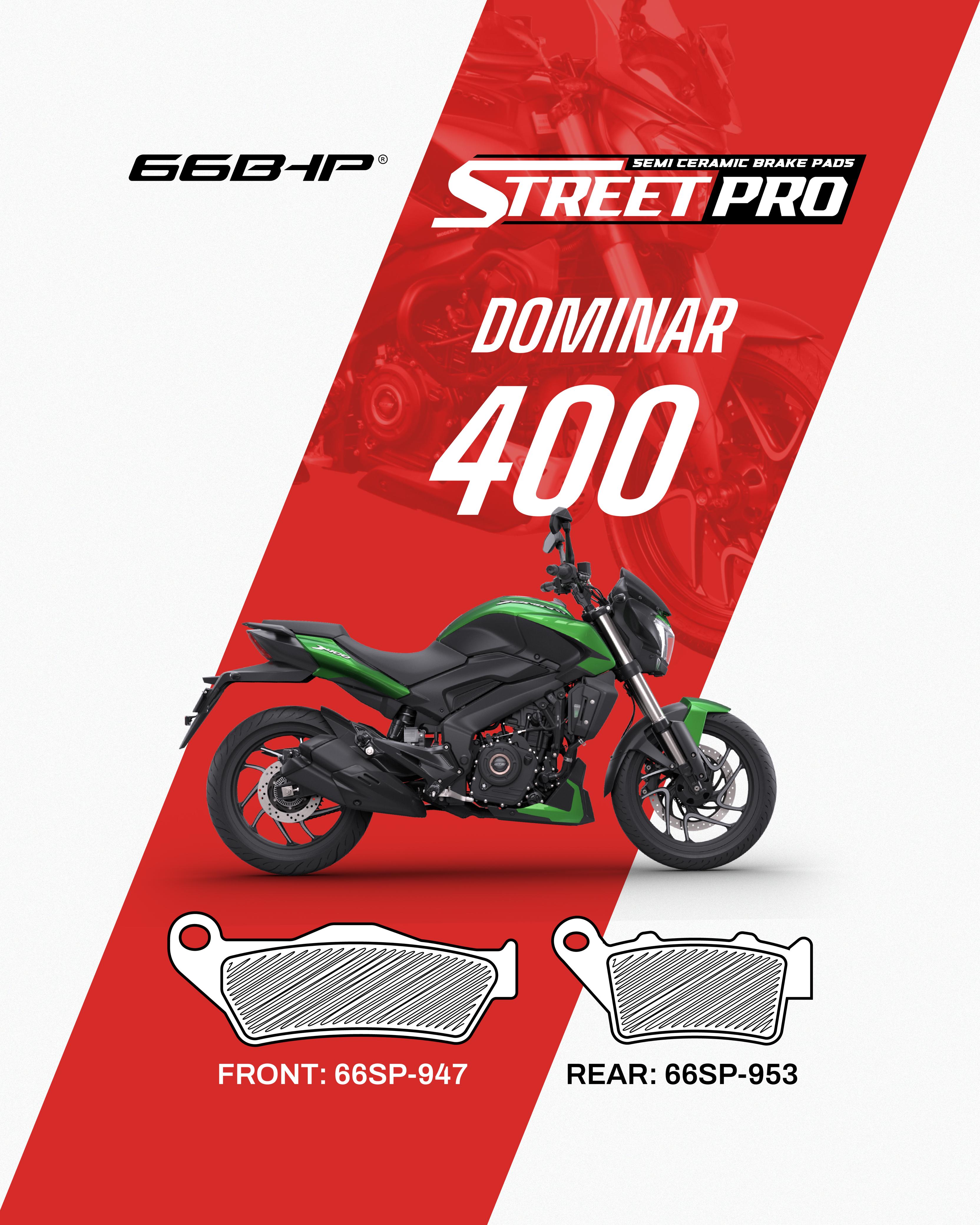Bajaj Dominar 400 Street Pro Semi Ceramic Brake Pads – LRL Motors