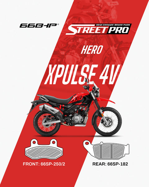 Hero Xpulse 200 4v Street Pro Semi Ceramic Brake Pads – LRL Motors