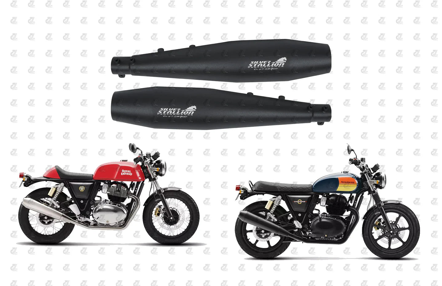 Royal Enfield Interceptor / GT 650 Silver Stallion Performance Exhaust ...