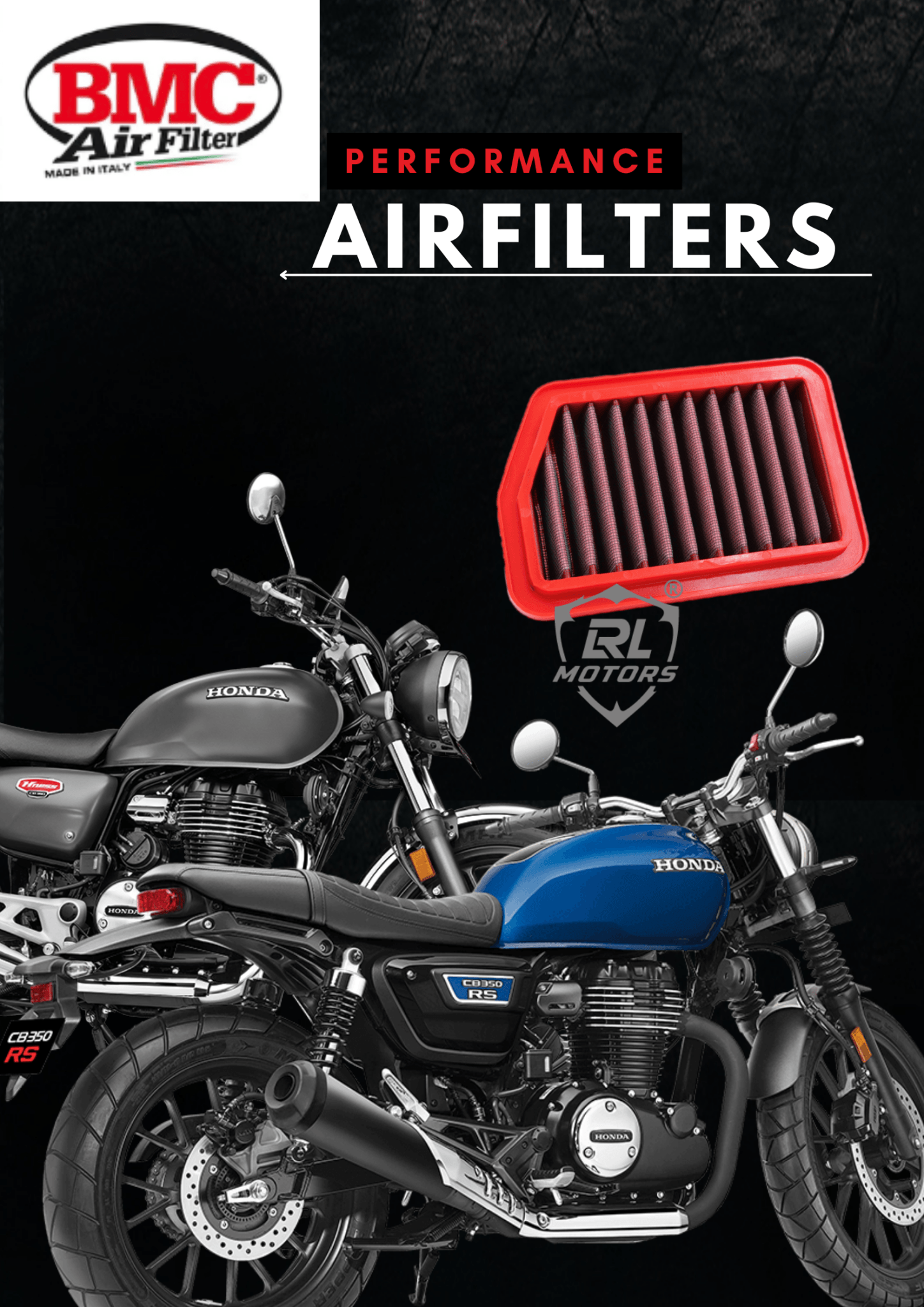 HONDA highness CB 350 BMC AIRFILTER – LRL Motors
