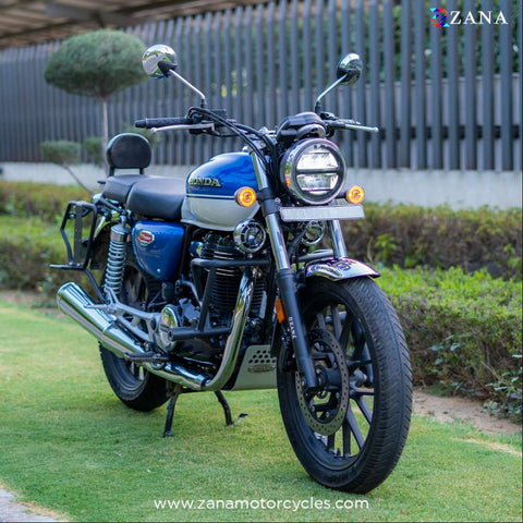 Honda CB350/ H'ness Zana Crash Guard with slider texture Matt Black ...