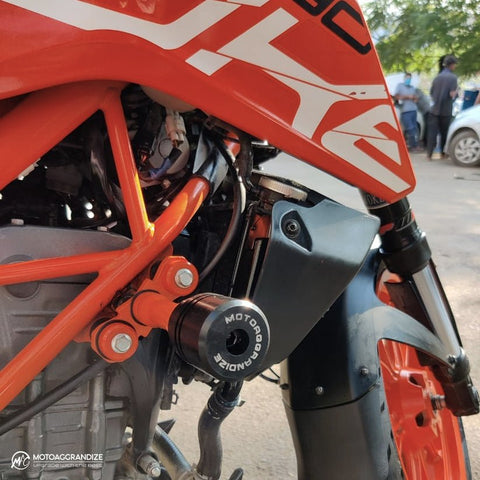 KTM Duke 125/200/ 250/390 Motoaggrandize Frame Slider Crash Protector ...