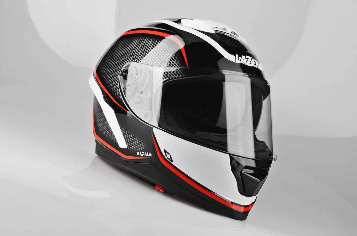 Lazer Helmet Rafale Racket Red Black White – LRL Motors