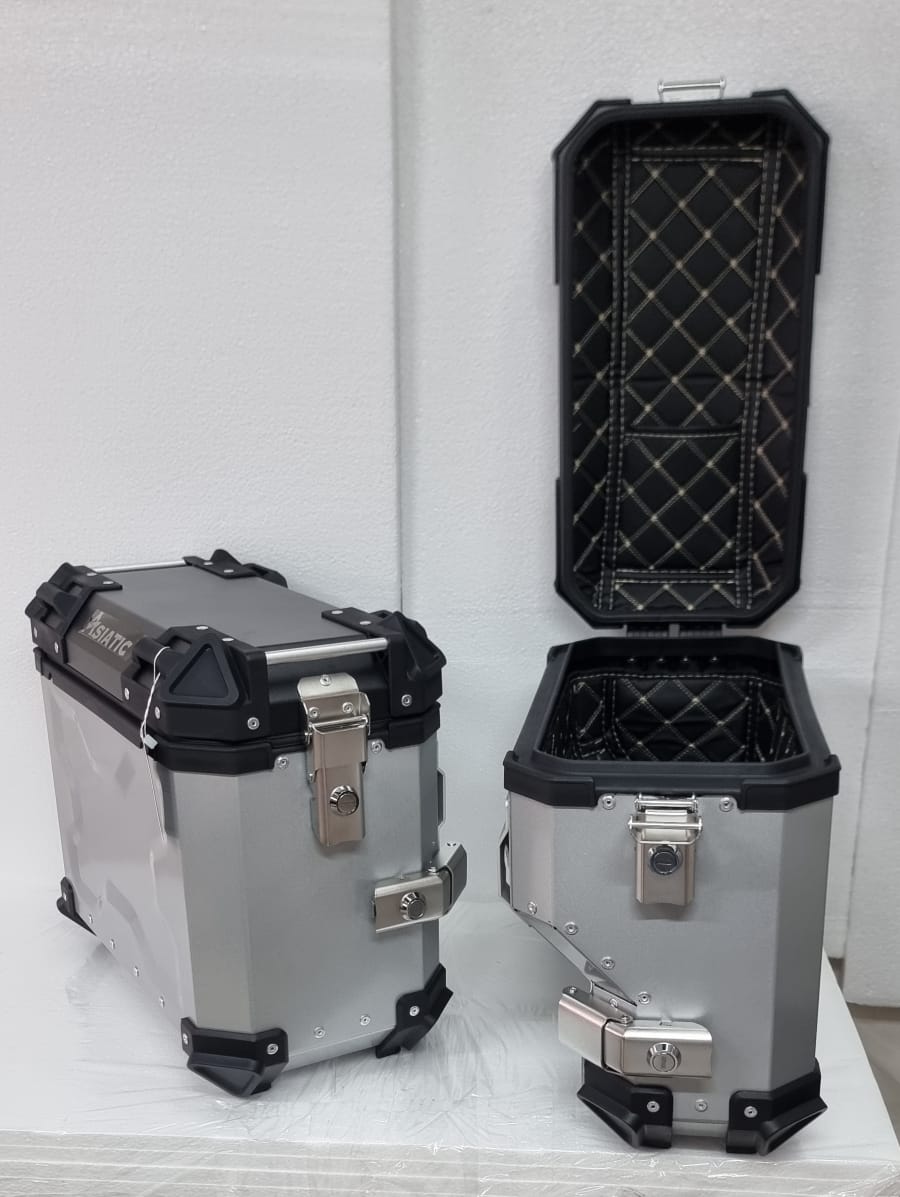 Motorcycle Cutted Black Pannier Box 38L x 2 – LRL Motors