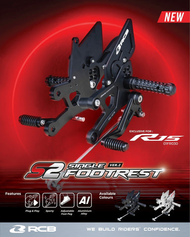 RCB Racing Boy Footrest For – YAMAHA R15-V3, V4, MT-15 – LRL Motors