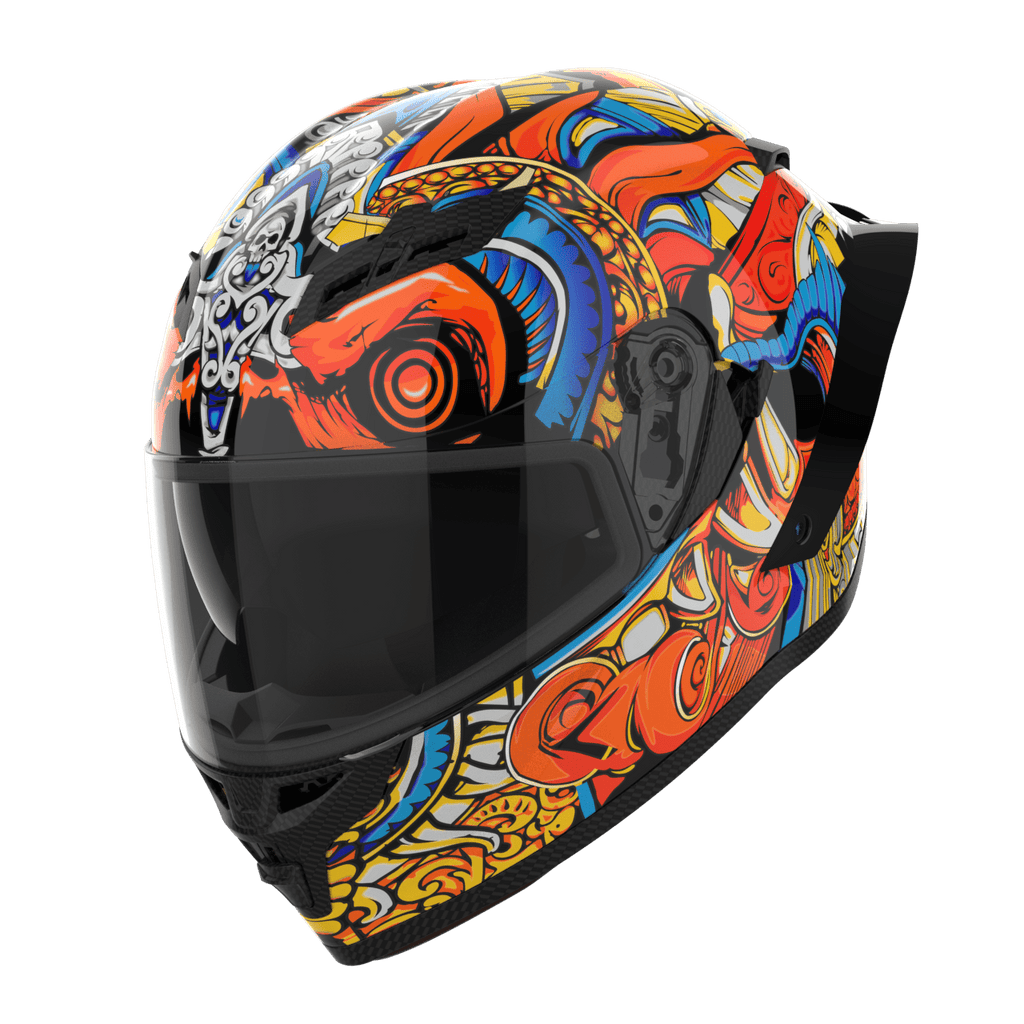 Ridex titanium diabo glossy helmet – LRL Motors