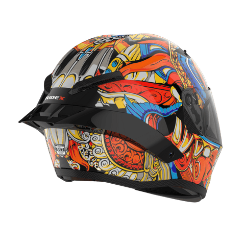 Ridex titanium diabo glossy helmet - LRL Motors