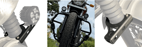 Royal Enfield Interceptor 650 fog light mount - LRL Motors